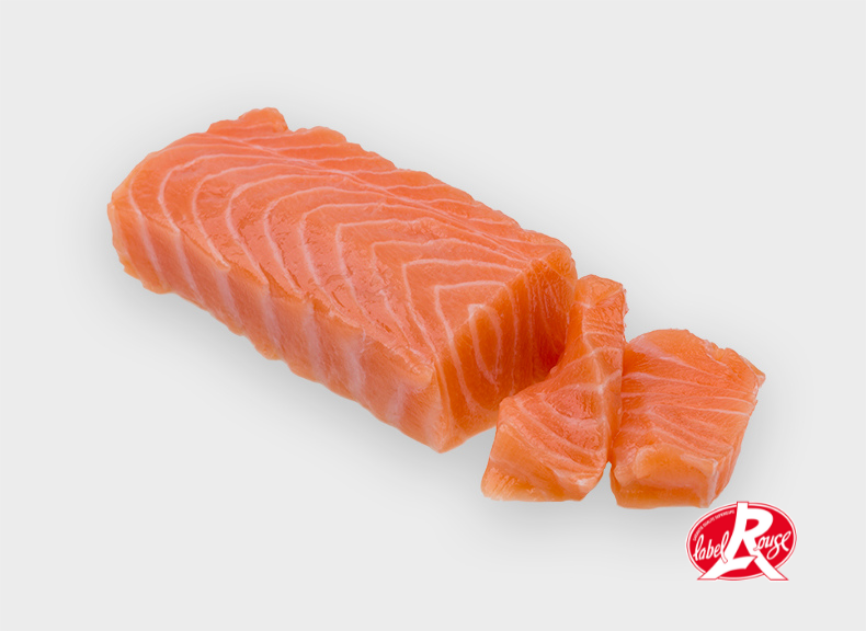 Salmon saku - raw fish - I love Ostrica